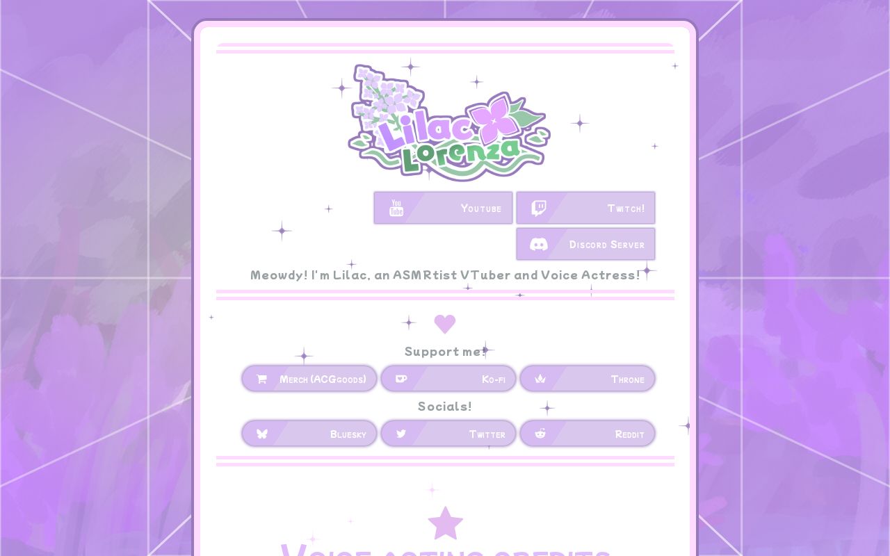 Lilac Lorenza's Caard